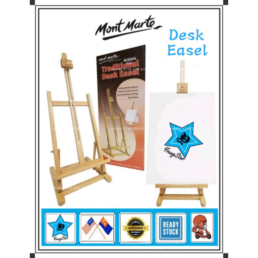 Mont Marte Signature Traditional Tabletop Easel Medium Shopee Malaysia
