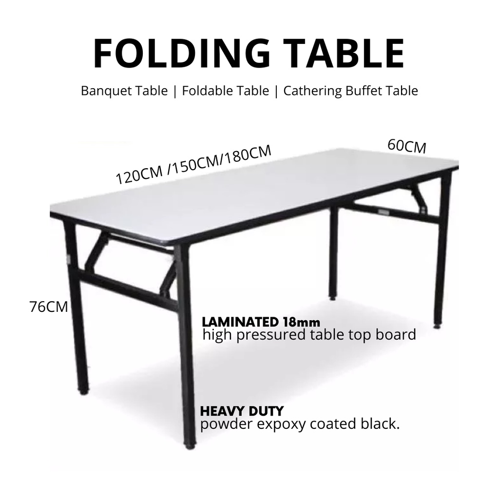 Foldable Banquet Table Event / Catering / Hall / Buffet Folding Table ...