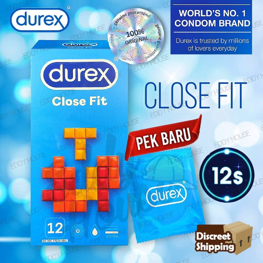 [Exp 2025] Durex Close Fit Condoms (12's) Pek Baru 🔥 | Shopee Malaysia