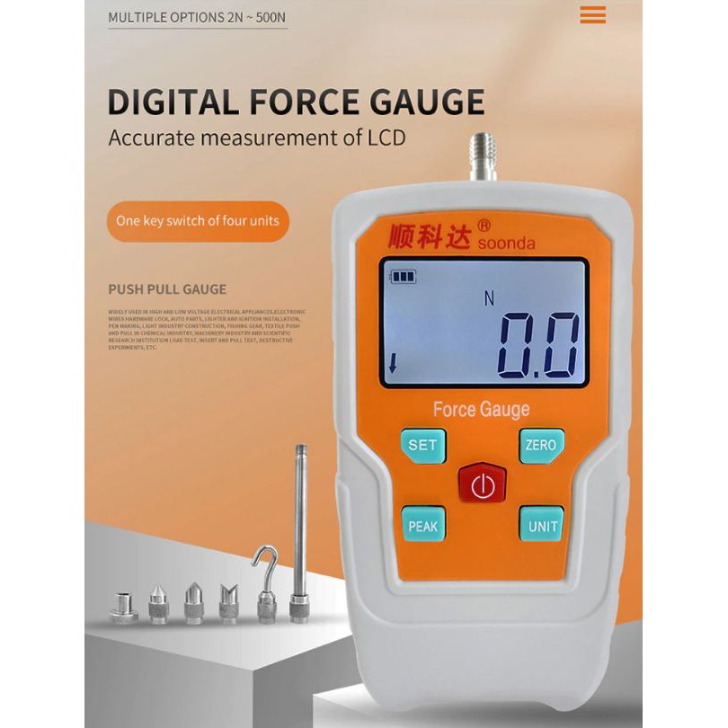 🔥Local Ready Stock 🔥 Digital High Precision Force Gauge Meter Push Pull ...