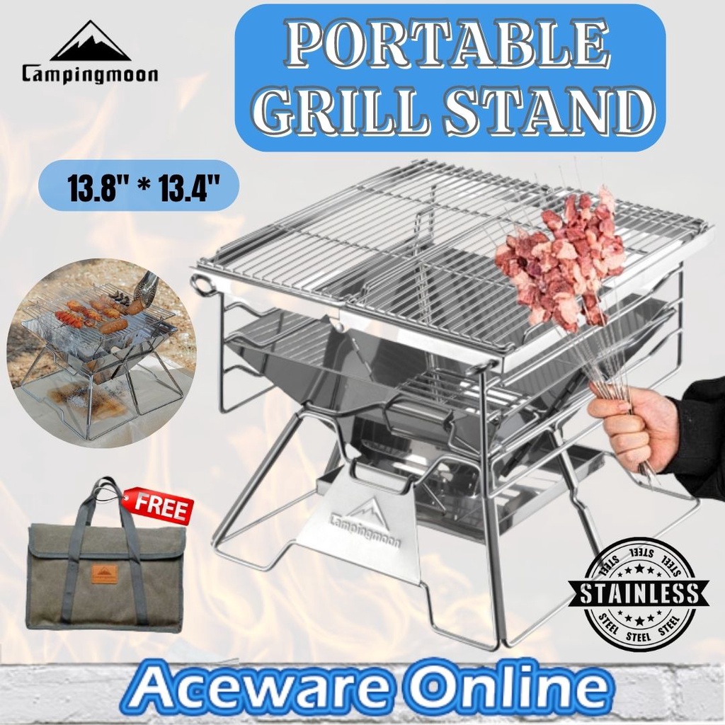 CAMPINGMOON X-TWO Portable BBQ Grill Outdoor Tempat Bakar Bbq ...