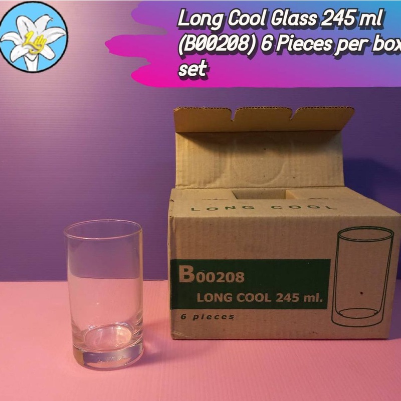 Long Cool Glass 6 Pieces per box set 245 ml (B00208) | Shopee Malaysia