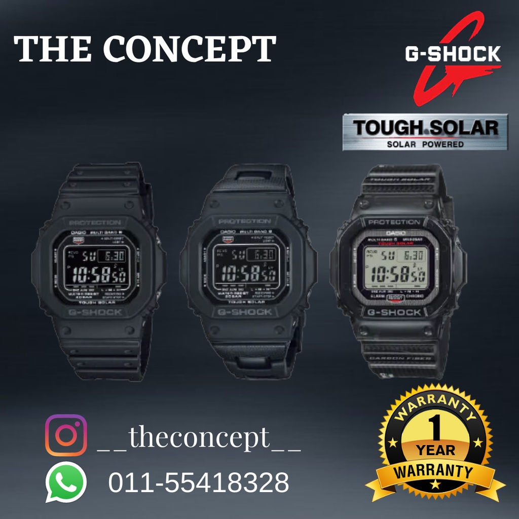🔥100% Original G-Shock Tough Solar GW-S5600U-1 GW-S5600U-1JF GW-M5610U-1 GW-M5610U-1B GW ...