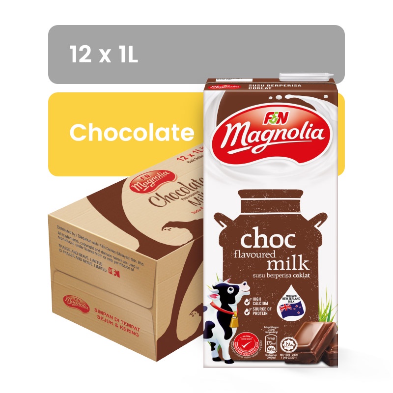 MAGNOLIA UHT Chocolate 1L X 12 | Shopee Malaysia