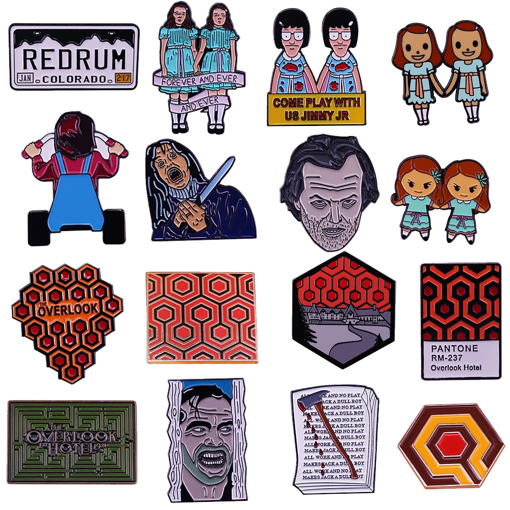 Stephen King Horror Movie enamel Pin Evil Guy Killer brooch Spooky ...