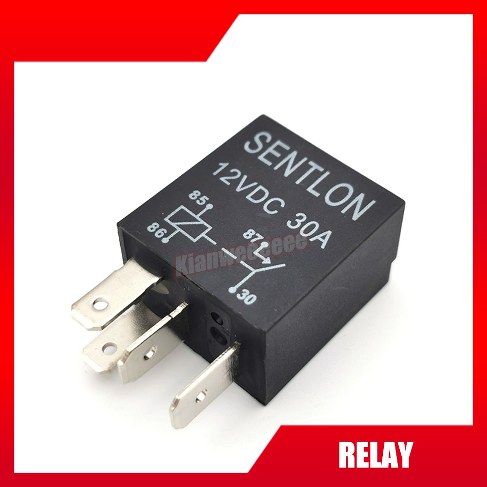 398 12V 30A (4 Pin) Proton Wira Waja Headlamp Relay | Shopee Malaysia