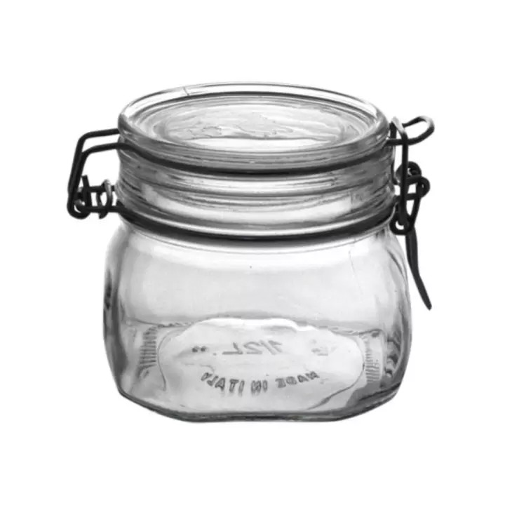BORMIOLI ROCCO Fido Glass Storage Jar 500ml (Set of 2) | Shopee Malaysia