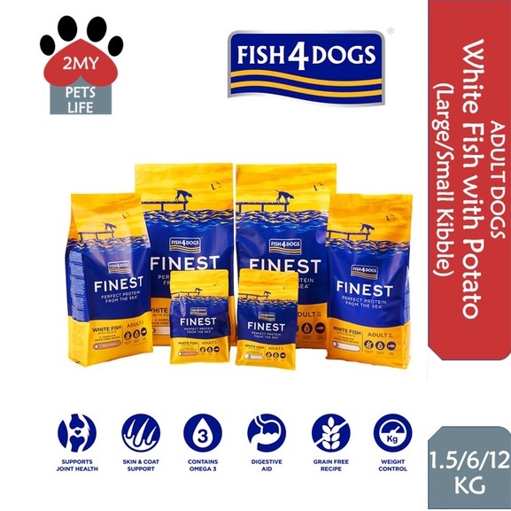 Fish4Dogs Finest White Fish with Potato for Adult Dogs | Shopee Malaysia
