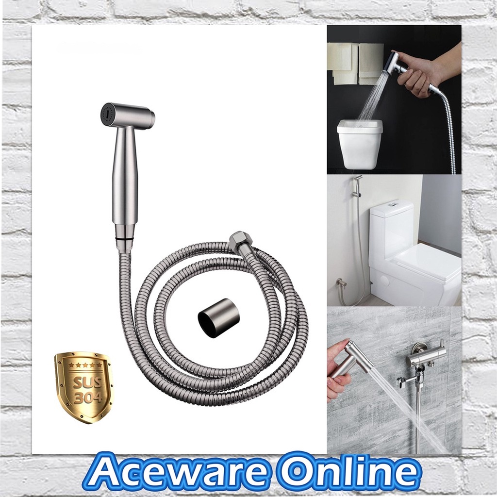 SUS304 Stainless Steel Touch Button Toilet Bidet Hand Spray | Shopee ...