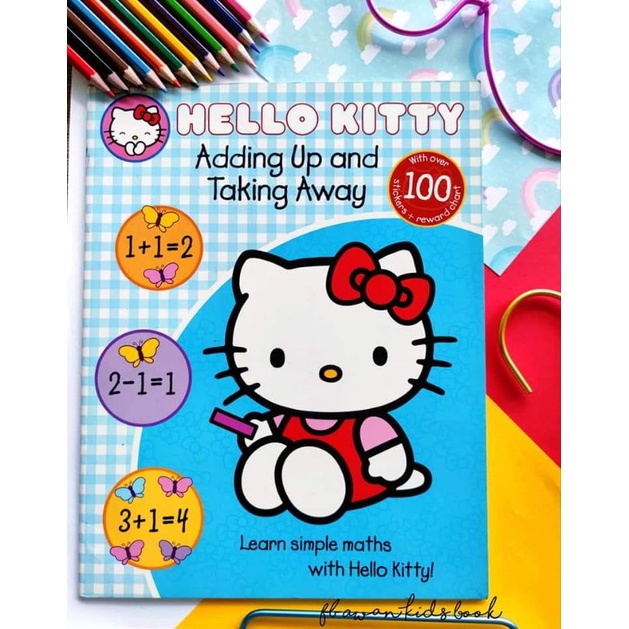 HELLO KITTY ADDING AND TAKING AWAY WORKBOOK. BUKU LATIHAN TAMBAH TOLAK ...