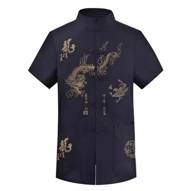 Men Samfu Traditional Costume Dragon Samfu Plus Size Chinese New Year ...