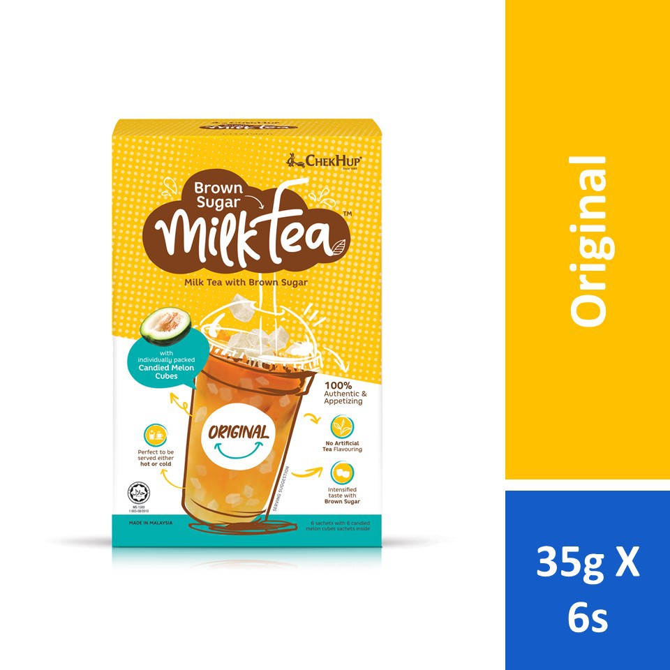Chek Hup Milk Tea with Brown Sugar - Original 35g x 6s | Shopee Malaysia
