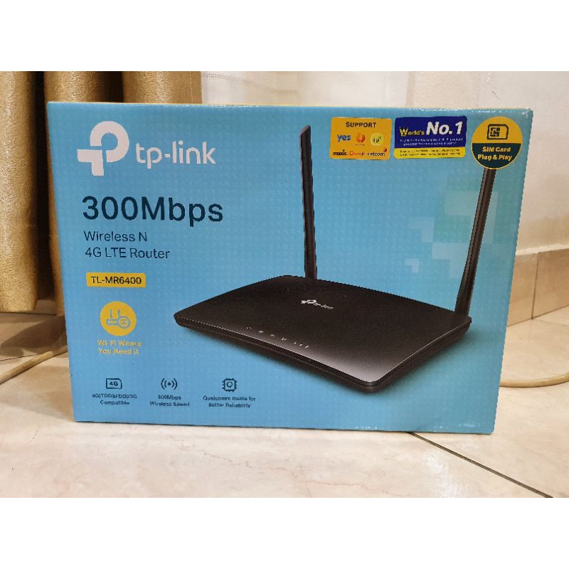 TP-Link TL-MR6400 300Mbps Wireless & 4G LTE Router | Shopee Malaysia