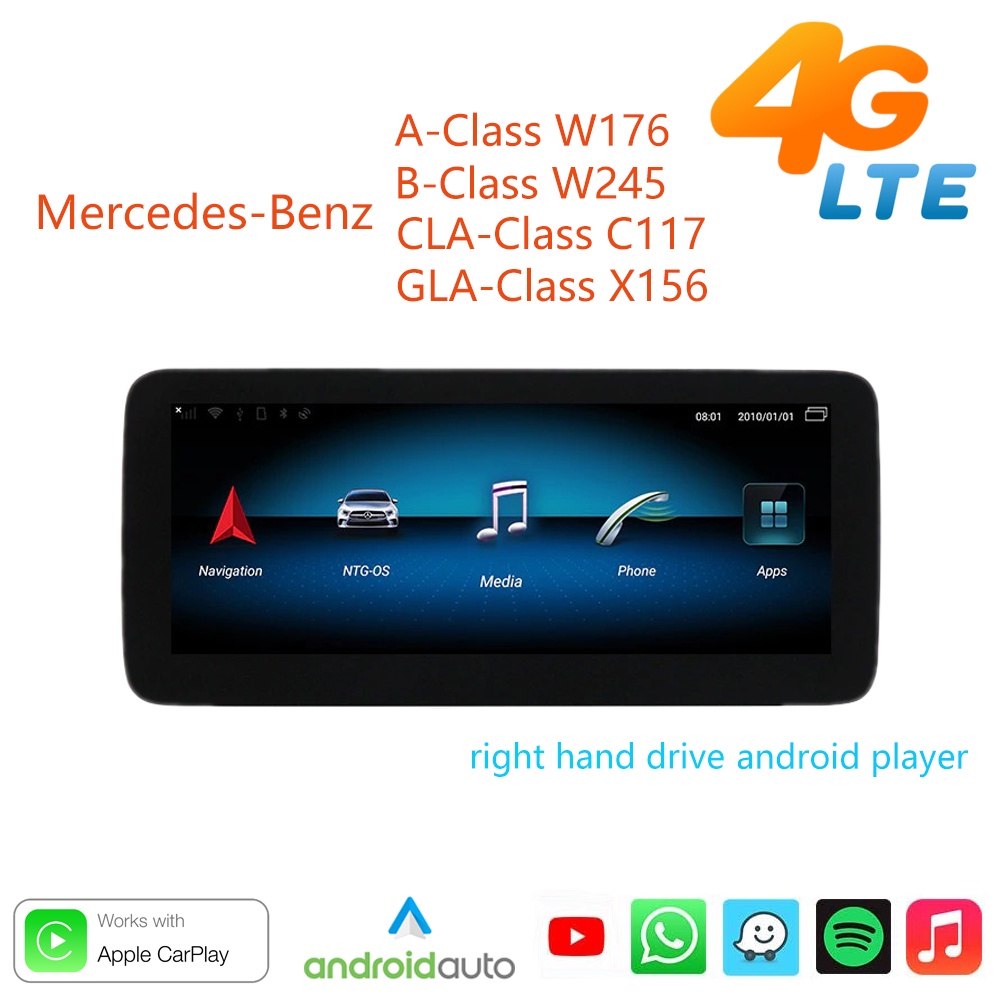 touch screen 64g RHD right hand drive Mercedes Benz headunit monitor ...