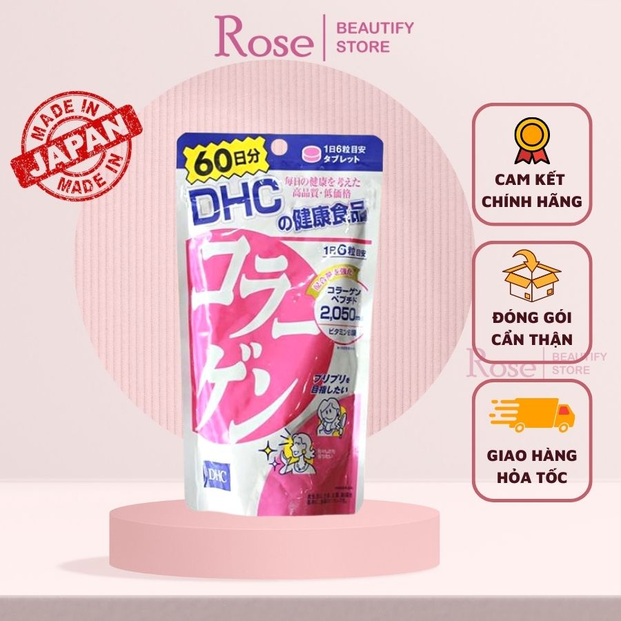 Genuine DHC collagen pills from Japan for skin care and anti-aging Rose ...