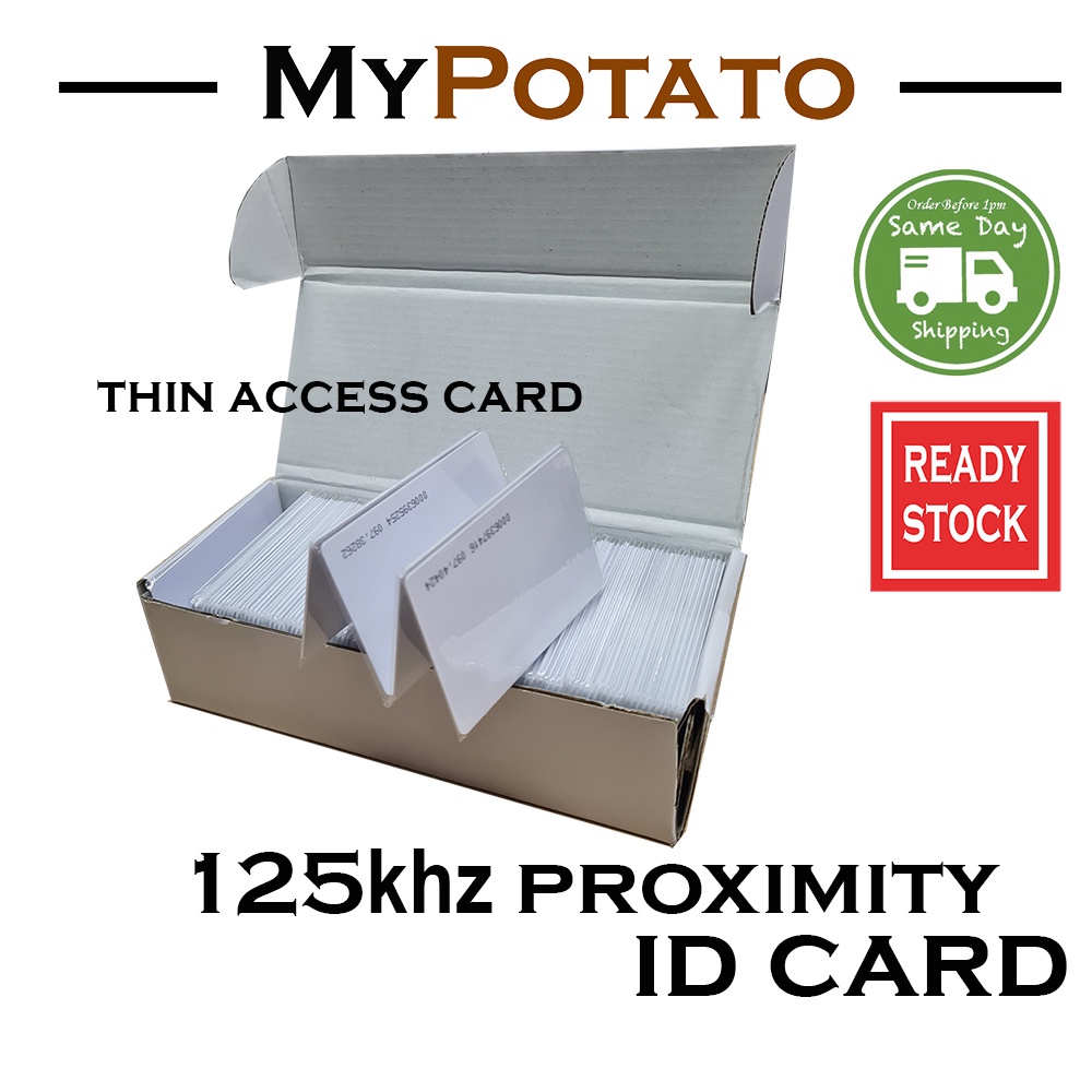 RFID Proximity ID Card , 125Khz RFID Proximity ID Card (Thin access card) | Shopee Malaysia
