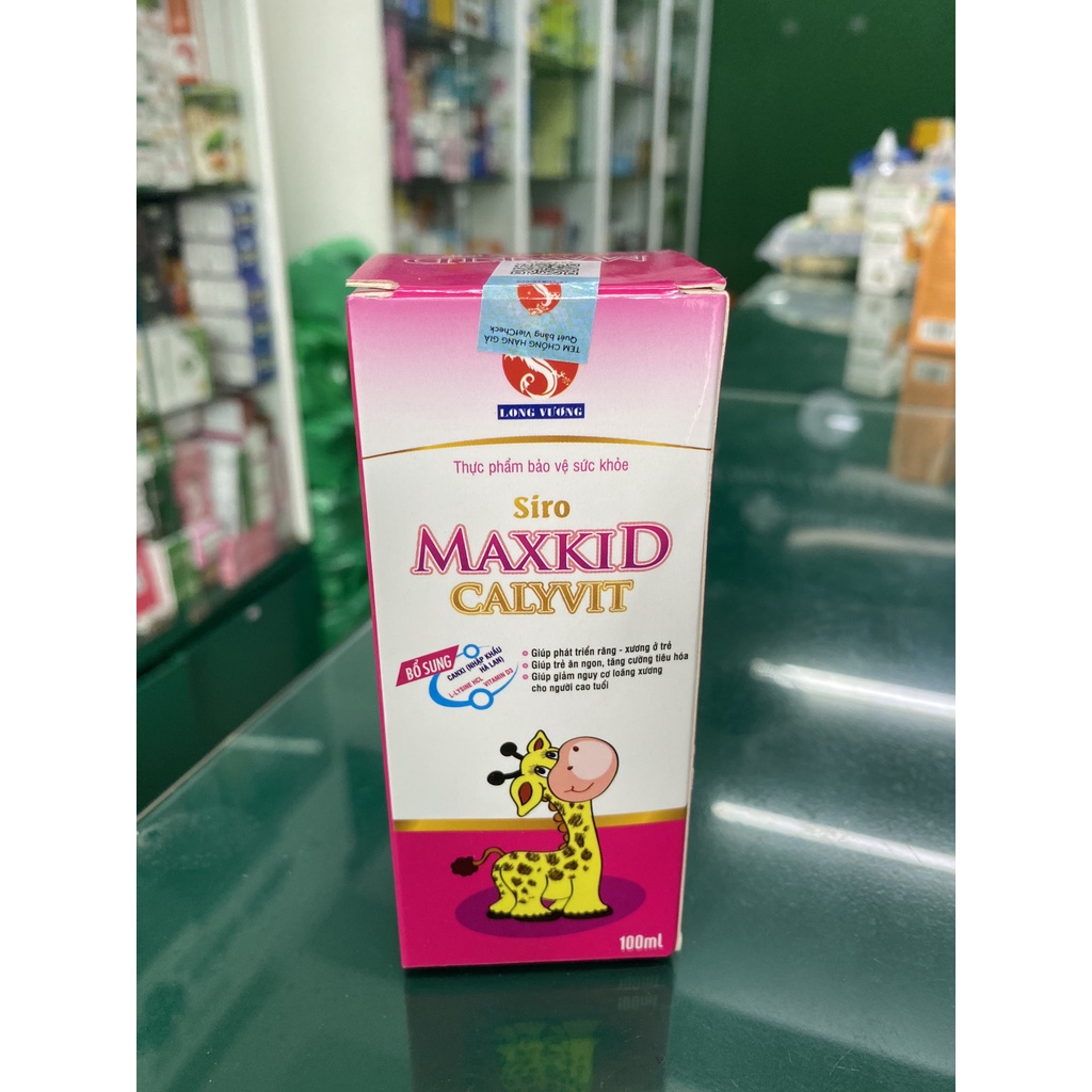 Maxkid CALYVIT Syrup Helps supplement calcium ions, vitamin D3 and ...