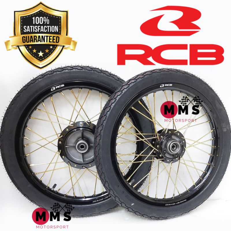 RXZ Set Racing Boy Alloy 1.60x18 Black, RCB Lidi/Spoke Gold, Hub ...
