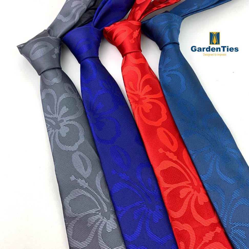 Tie Bunga Raya, Red Tie, Royal Blue Tie, Blue Tie, Tali Leher Bunga ...