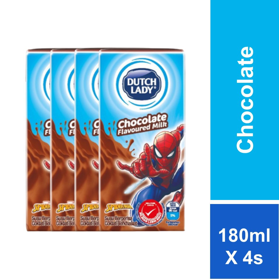 Dutch Lady Milky Marvel Chocolate 180ml x 4s | Shopee Malaysia