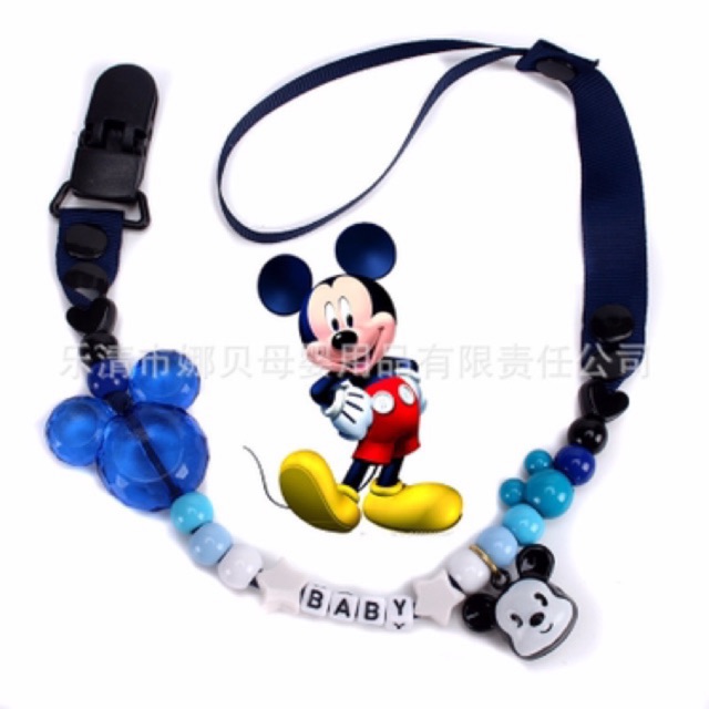 BABY PACIFIER CHAIN PACIFIER CUTE CARTOON DISNEY POOH MICKEY MINNIE ...