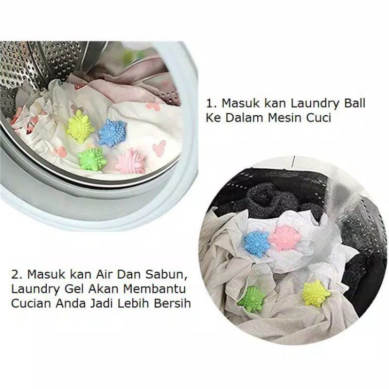 MESIN Washing Machine Rubber BALL MAGIC LAUNDRY BALL Clothes Cleaning ...