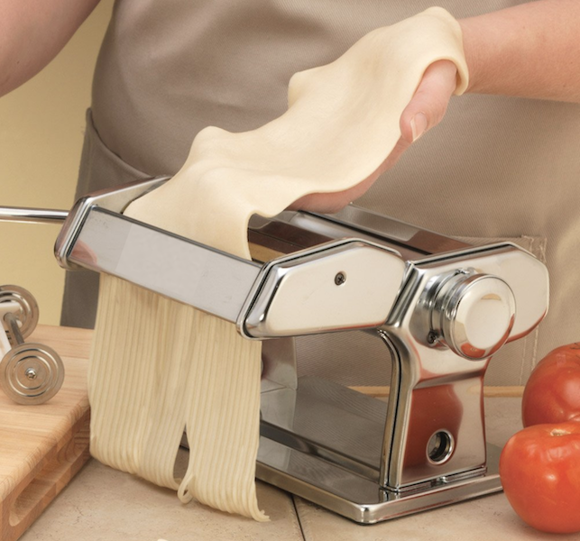 Stainless Steel 2-Blades Pasta Maker Pasta Machine Manual Noodle Maker ...