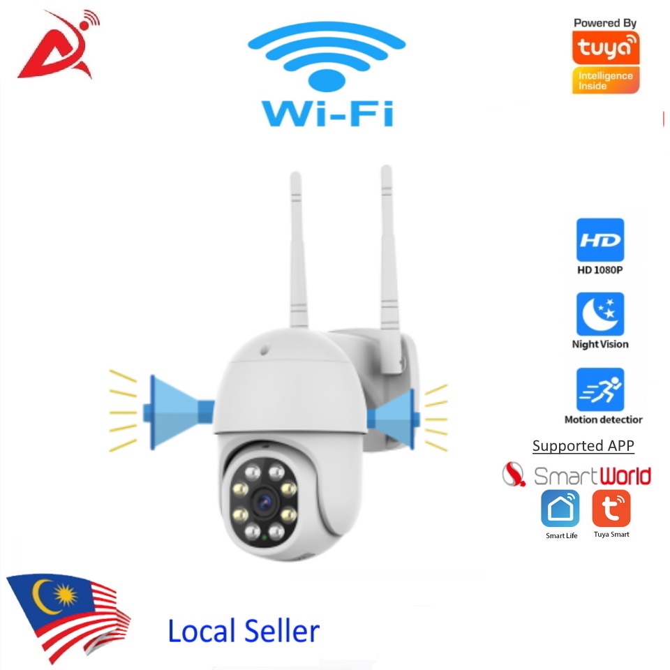 Tuya 360 Degree Wifi Ip Ptz Camera Outdoor Waterproof Wireless Dome ...