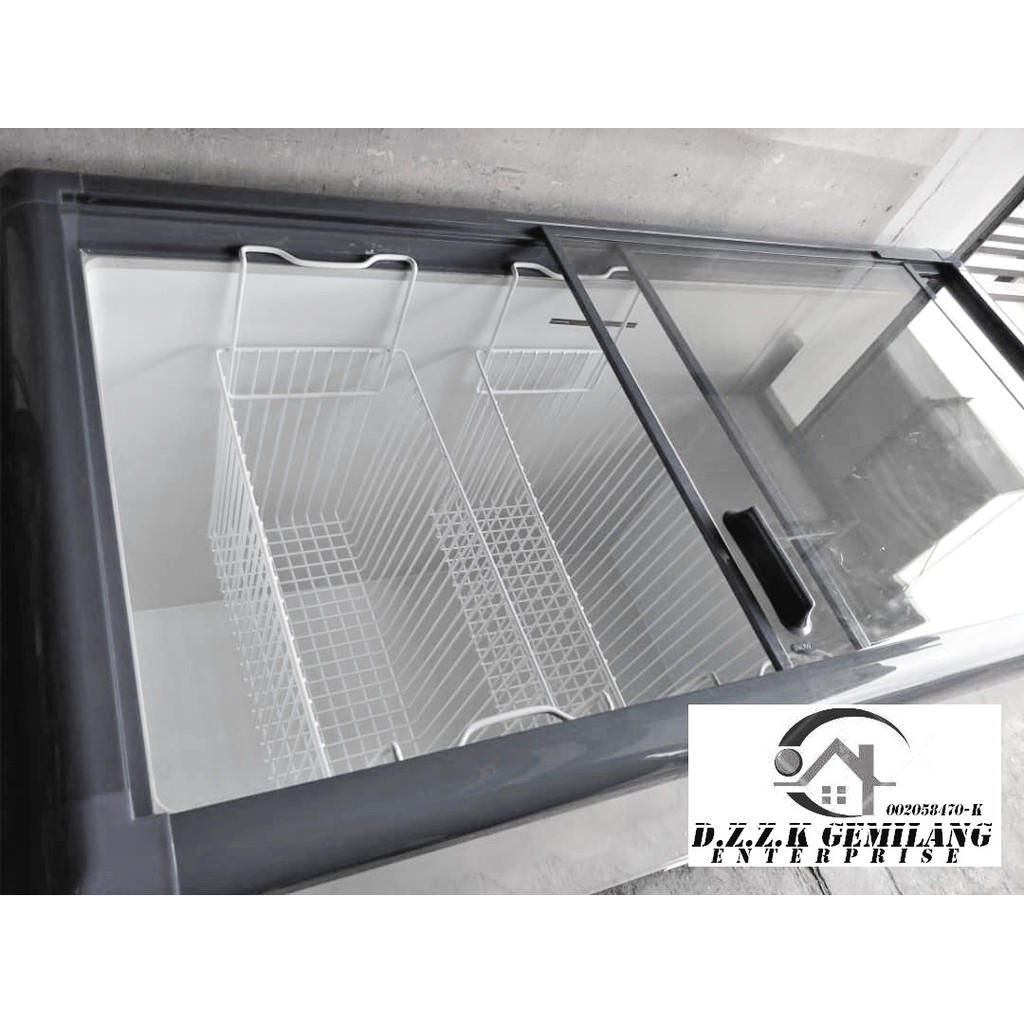 GLASS TOP - ICE CREAM FREEZER (SNOW) | Shopee Malaysia