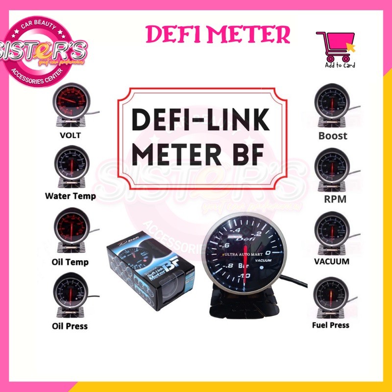 Defi Style Meter BF 2.5 Inch / Defi Gauge 60mm oil temp oil press water ...