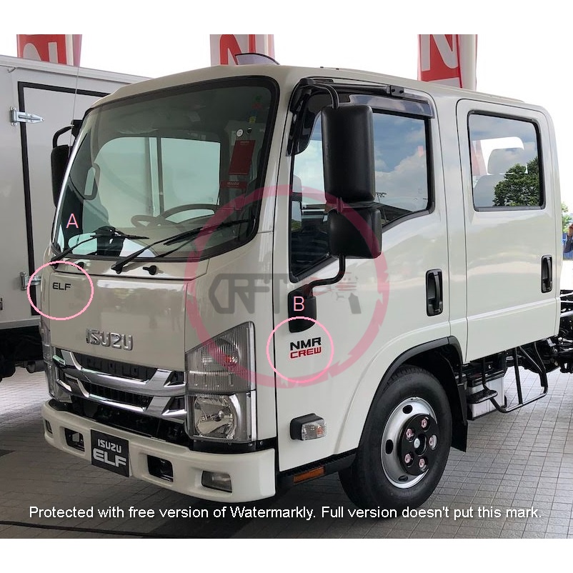 CFS420 ISUZU ELF N Series NMRCrew NMR CREW LORRY TRUCK Lori Logo Stiker ...