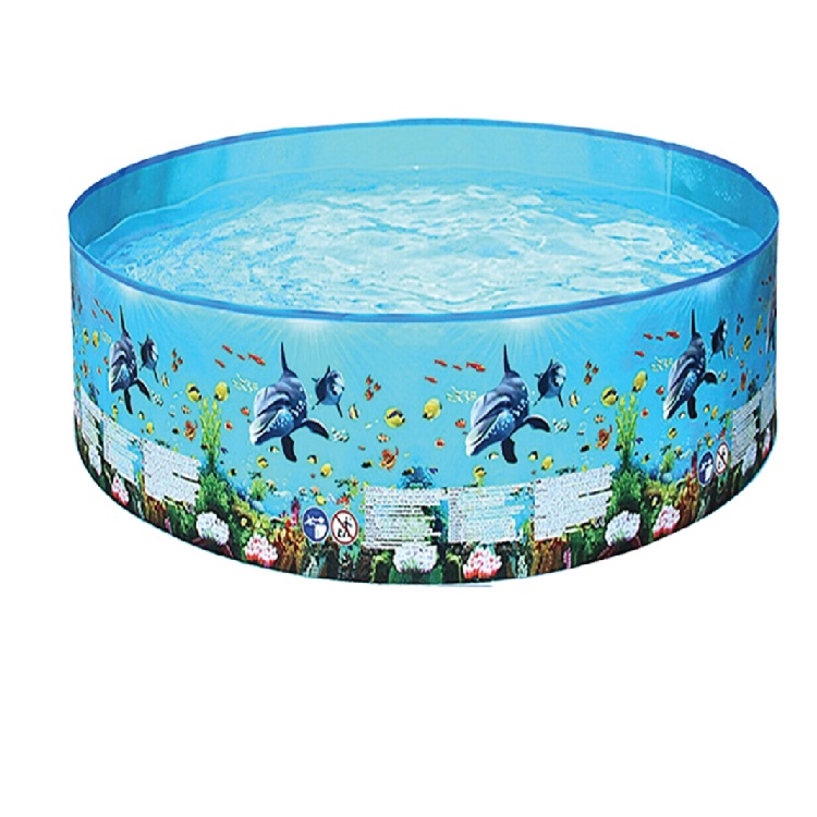 Plastic PVC Outdoor Swimming Pool Non-inflatable Folding Round Water ...