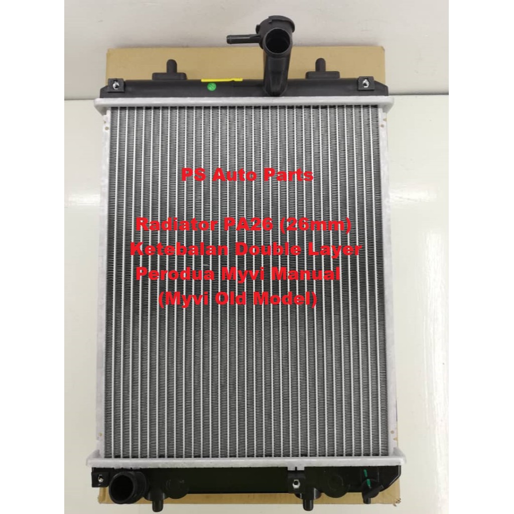 Radiator Perodua Myvi Manual Tangki Air Kereta Ketebalan PA26 (26mm ...