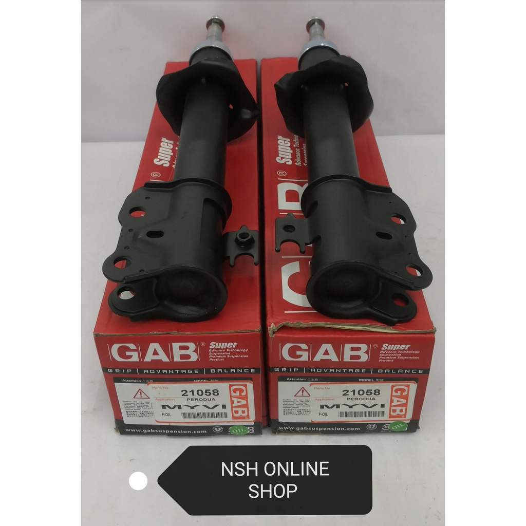 GAB Super Premium Shock Absorber Front for Perodua Myvi Old Myvi Lagi ...