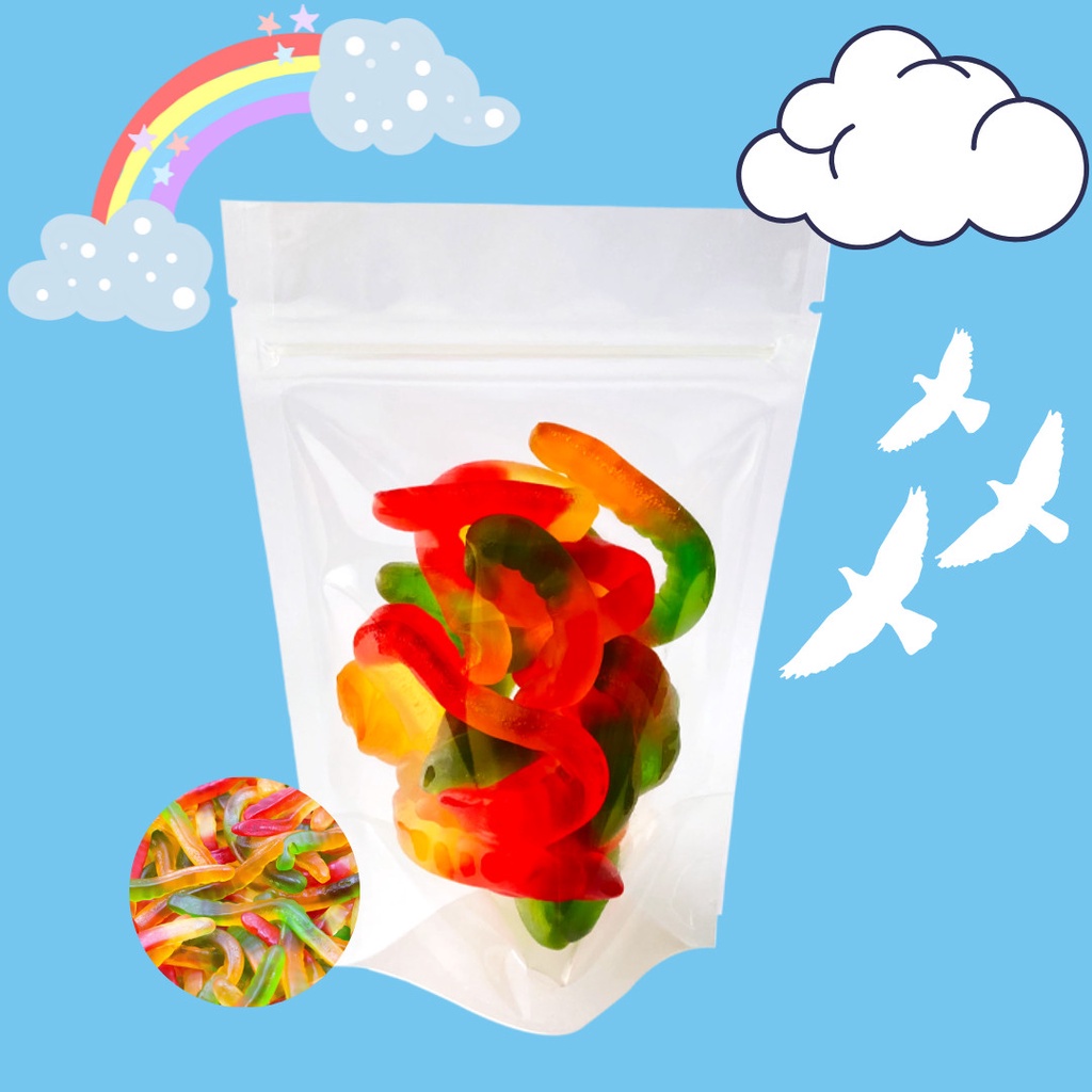 Bebeto-Oily Worms 100g Repack (HALAL)-Gummy Candy | Shopee Malaysia