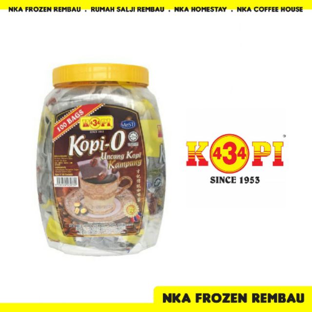 💥 KOPI 434 💥 Kopi Muar. 1 Balang 100 Uncang. NKA Frozen Rembau. | Shopee Malaysia