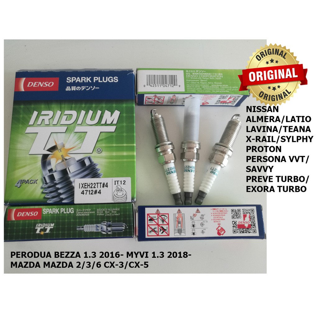 Denso 4712 IXEH22TT Iridium TT Spark Plug | Shopee Malaysia