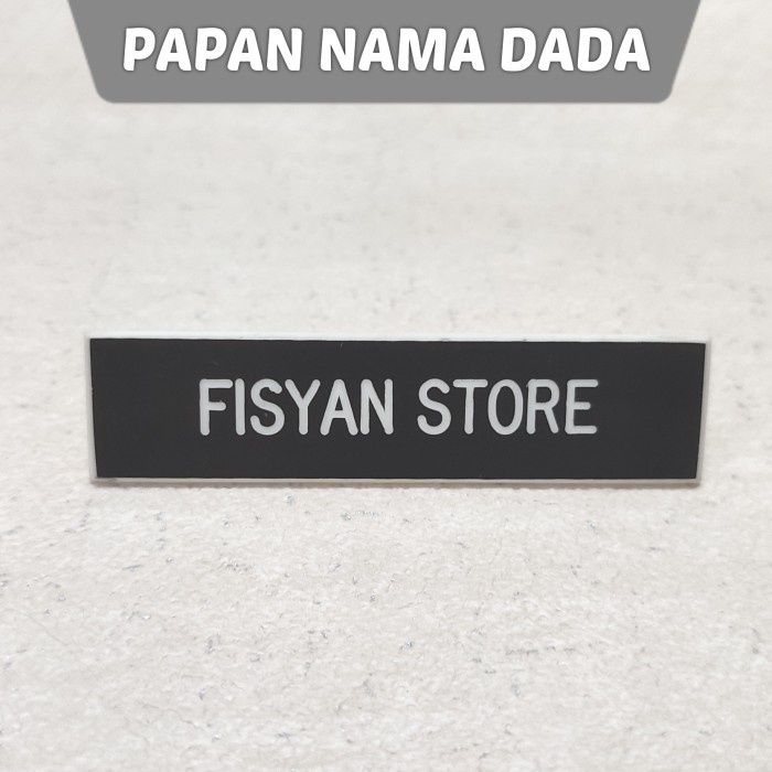 HITAM PUTIH Pdh TNI/Police Nameplate | The Latest Nametag Chest Black ...