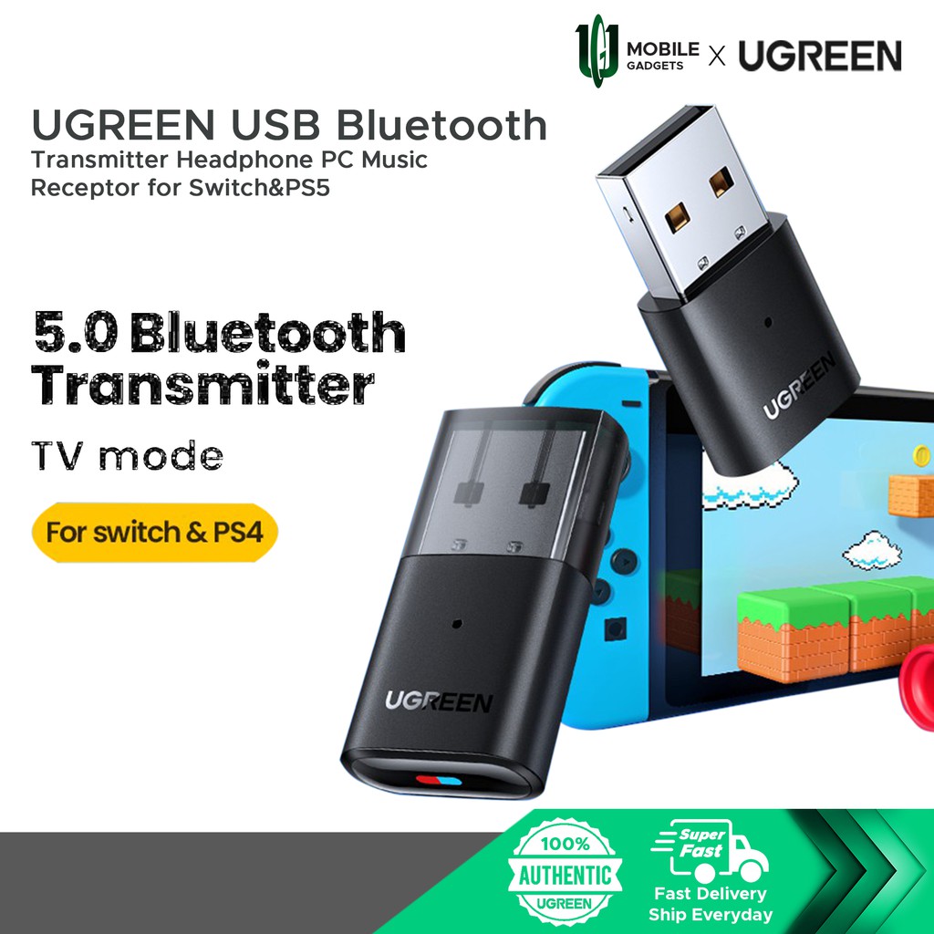 UGREEN USB Bluetooth Transmitter Receiver 5.0 Adapter Dongle Wireless ...