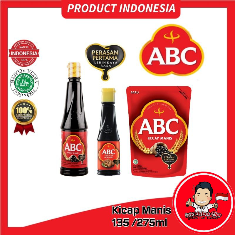 ABC Kicap Manis Saos 135ml 275ml 600ml Refill Product Indonesia 🇮🇩 ...