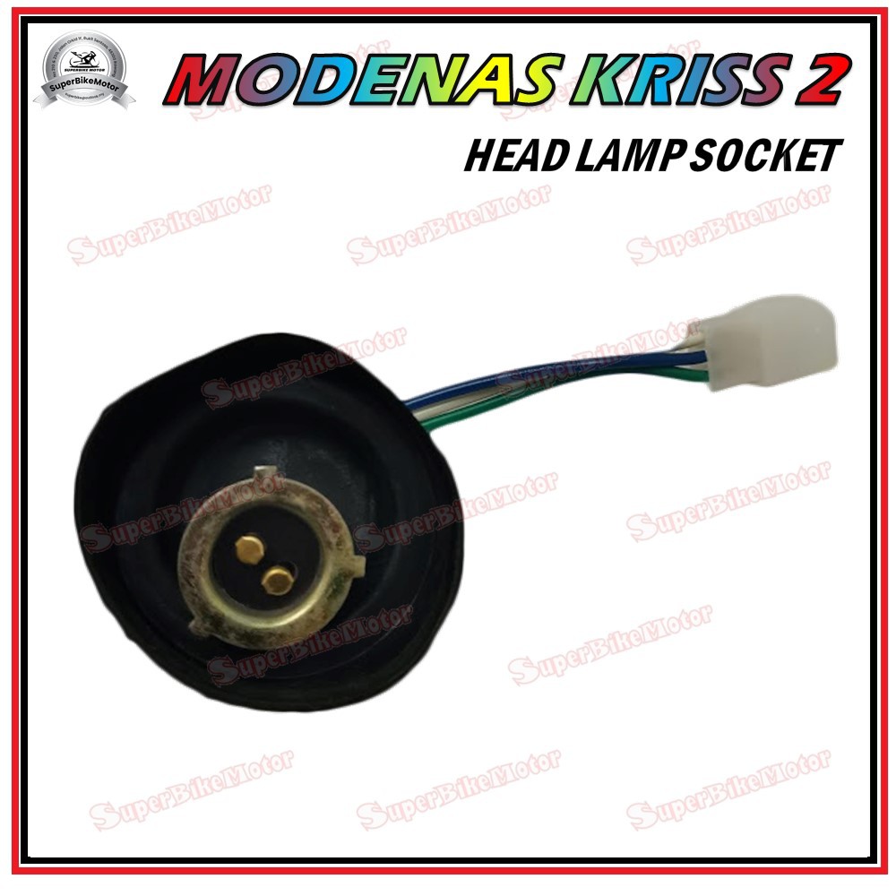 MODENAS KRISS 2 / KRISS II - Head Lamp Socket | Shopee Malaysia