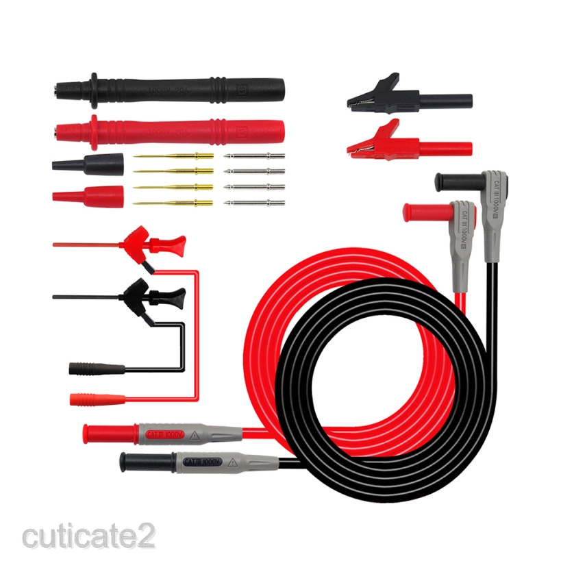 [cuticateddMY] Digital Multimeter Kits Test Probes Clips Tips | Shopee ...