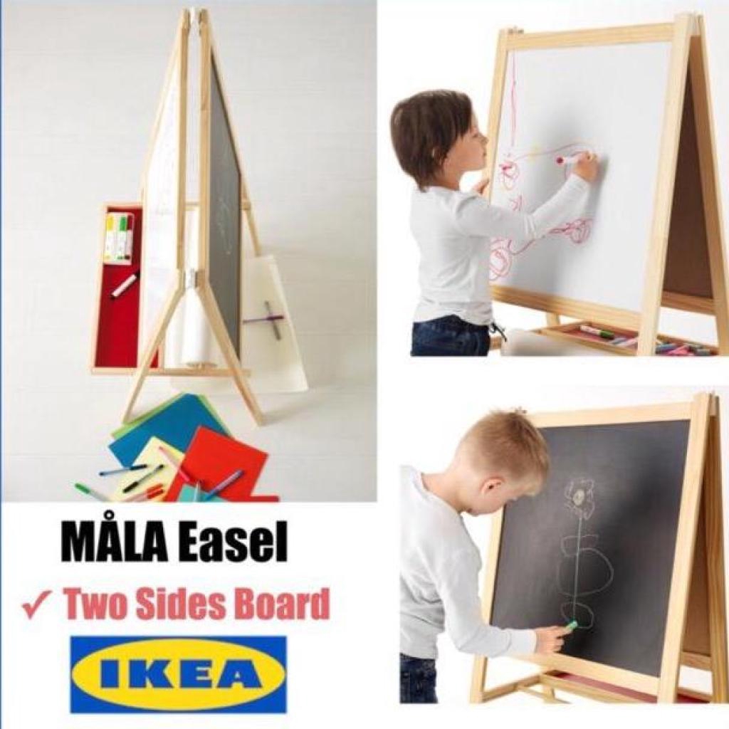 IKEA MALA MÅLA Easel Drawing Board Small Mini WhiteBoard BlackBoardKEA ...