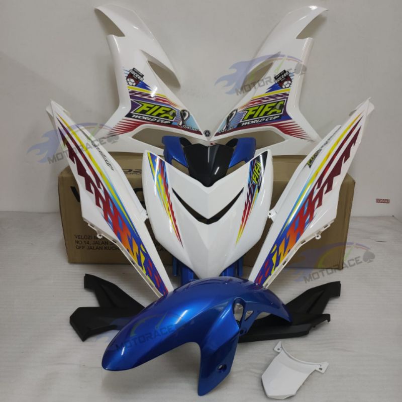 VELOZI RACING FULL BODY COVER SET Y15ZR V1 V2 YAMAHA WS2022 CS6 / DNLGM1 / VPBC5 / MNM3 / BLACK ...