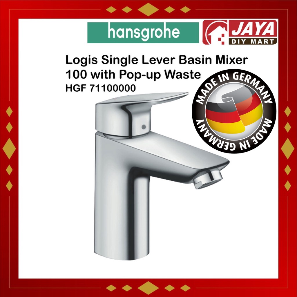 [READY STOCK] HANSGROHE HGL 71100000 Logis Single Lever Basin Mixer 100 ...