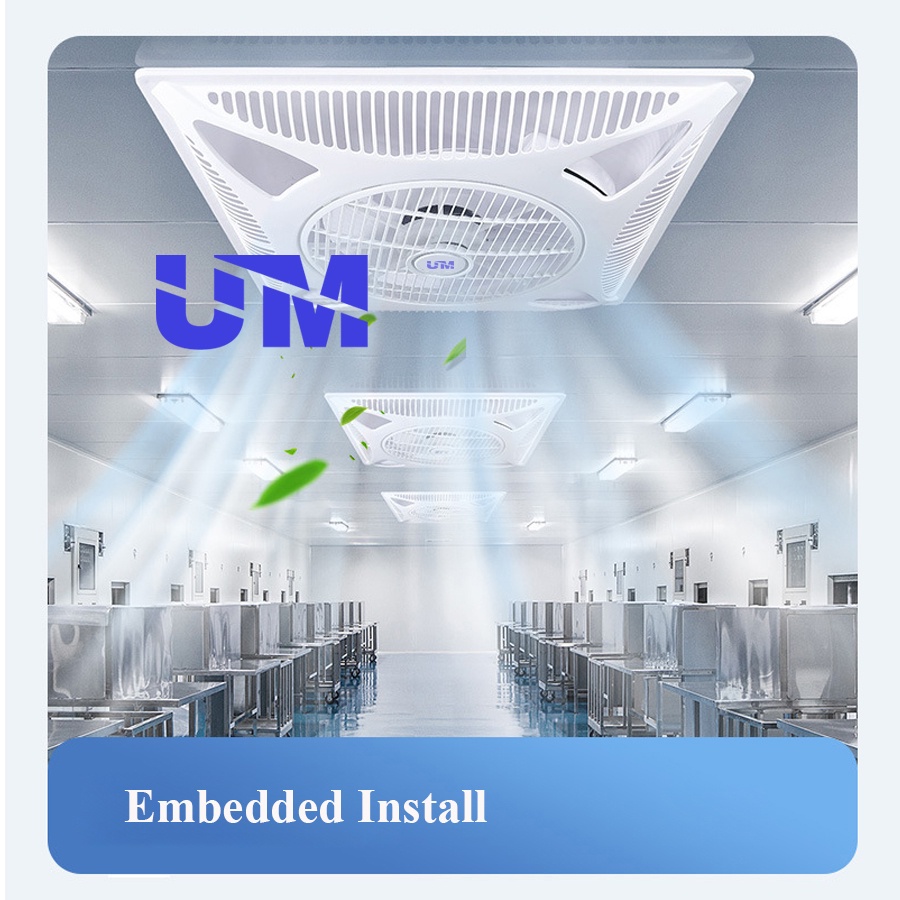 LED light Ceiling fan Recessed Mounted Surface Mounted 360 degree ...