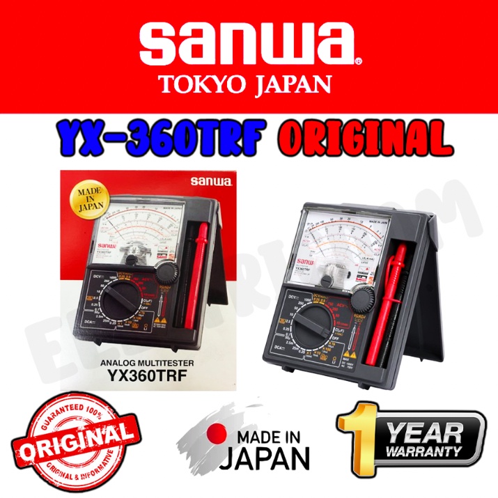SANWA YX360TRF Analog Multimeter Multi Meter Tester JAPAN / SUNMA ...