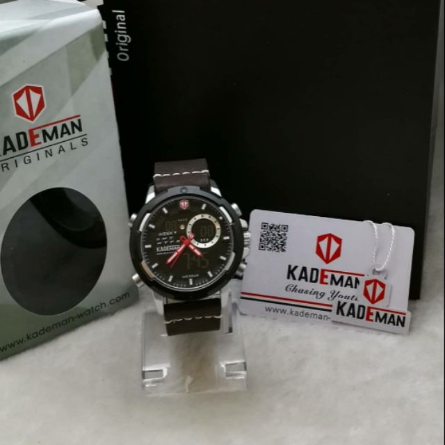 ORIGINAL KADEMAN LEATHER WATERPROOF WATCH FOR MEN 🔥🔥 | Shopee Malaysia