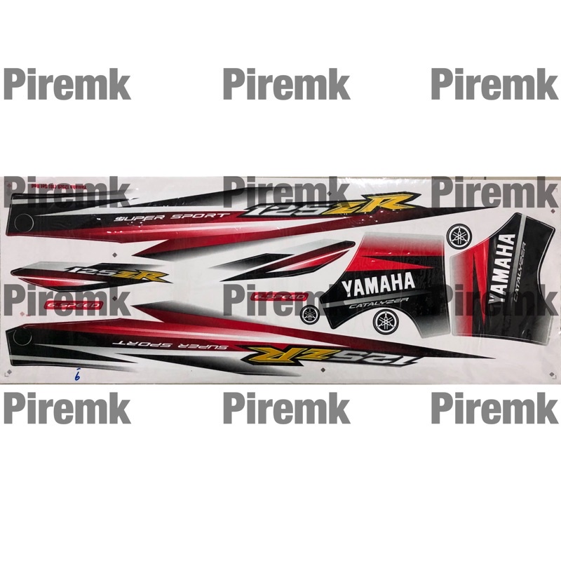 Moritaka stripe/sticker 125zr/stripe 125zr biru skala/sticker biru ...