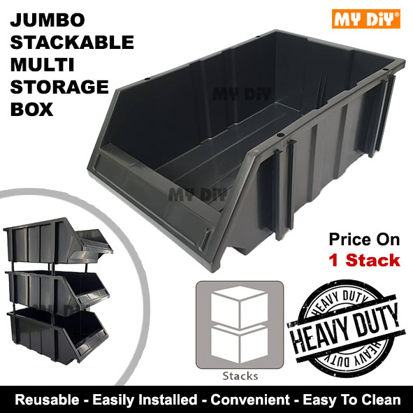 MYDIYHOMEDEPOT - 1 Piece Jumbo Stackable Multi Tool Box Combinable ...